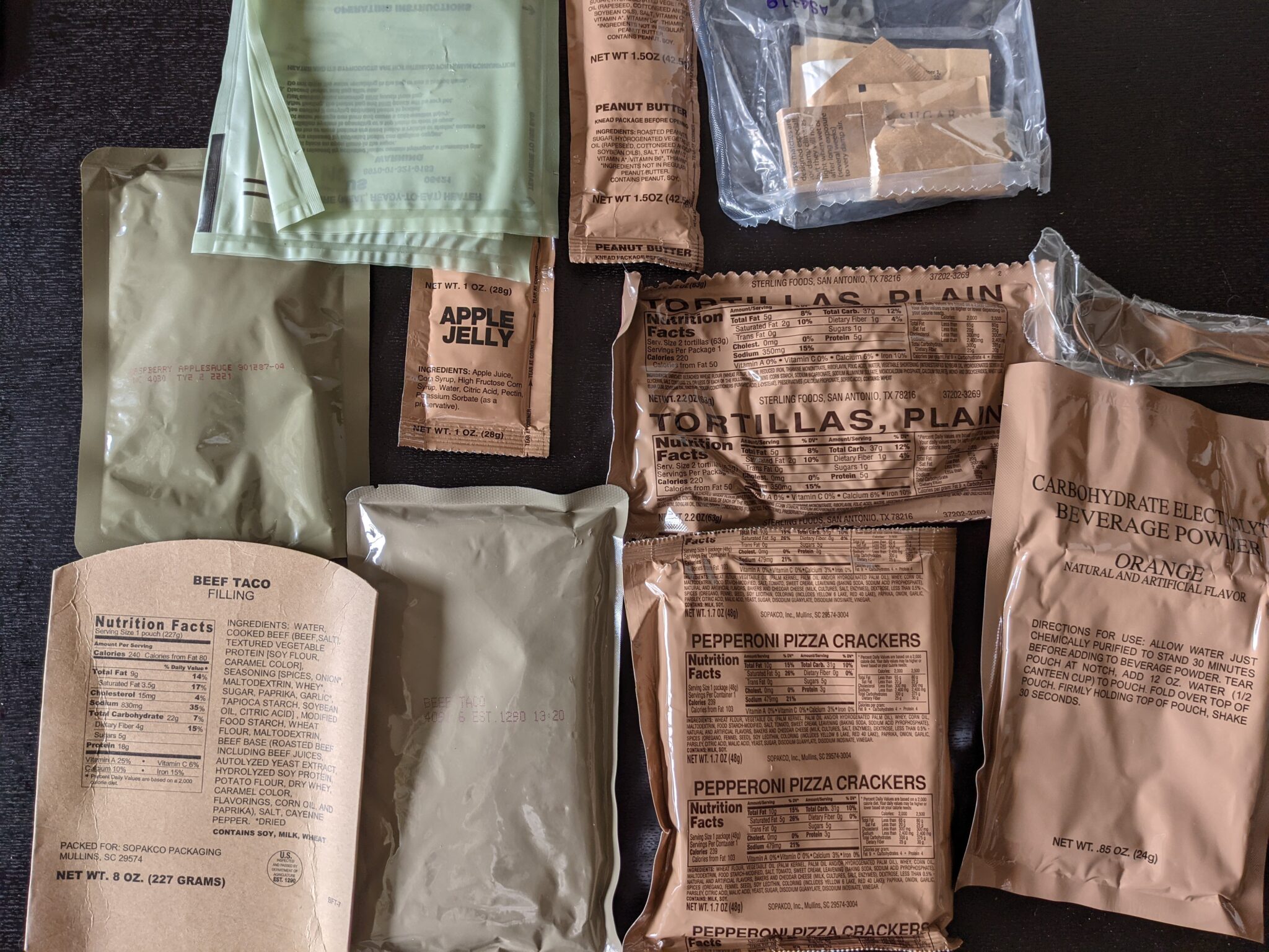 【米軍MREレビュー】2014年製メニューNo.6 Beef Tacoを実食した感想！ - MRE.JP