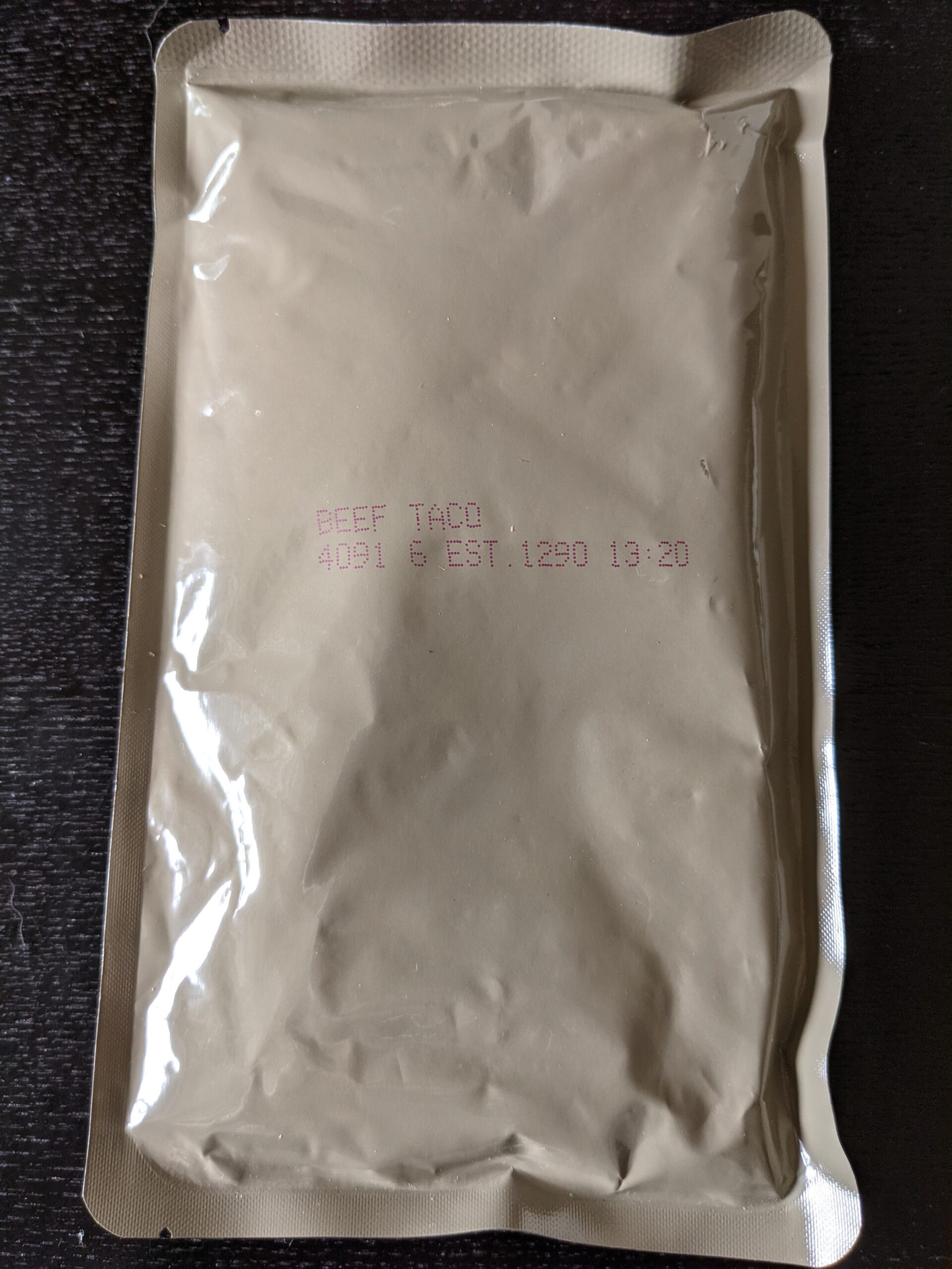 【米軍MREレビュー】2014年製メニューNo.6 Beef Tacoを実食した感想！ - MRE.JP