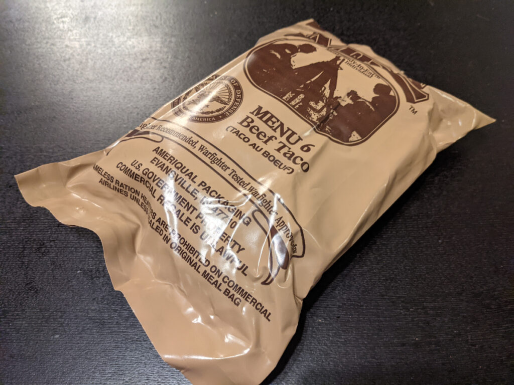 【米軍MREレーション】2015年製No.6「Beef Taco」！2014年との違いは？ - MRE.JP