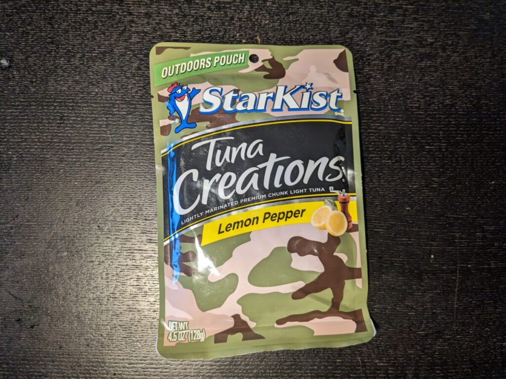 【写真のみ】2018年製米軍MREメニューNo.21「TUNA,CHUNK,LIGHT,WATER PACKED,LEMON PEPPER ...