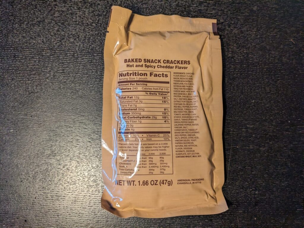 【写真のみ】2018年製米軍MREメニューNo.21「TUNA,CHUNK,LIGHT,WATER PACKED,LEMON PEPPER ...