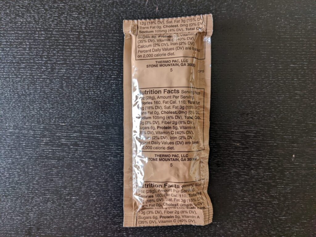 【写真のみ】2017年製米軍MREメニューNo.13「CHEESE TORTELLINI IN TOMATO SAUCE」 - MRE.JP