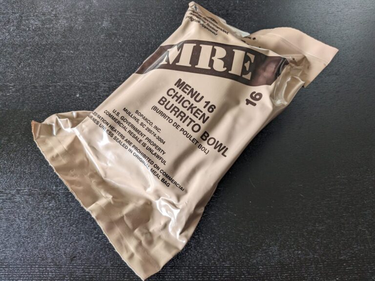 【写真のみ】2019年製米軍MREメニューNo.16「CHICKEN BURRITO BOWL」（SOPAKCO社） - MRE.JP