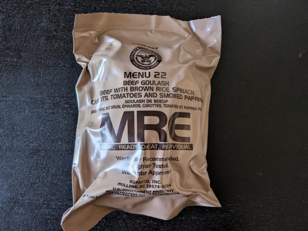 2019年製米軍MREメニューNo.22「BEEF GOULASH」実食レビュー！グヤーシュって何？ - MRE.JP