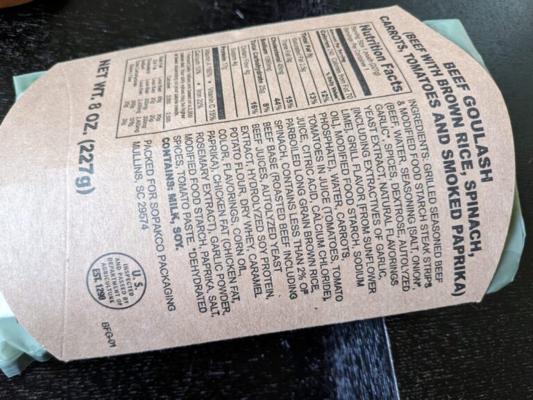 2019年製米軍MREメニューNo.22「BEEF GOULASH」実食レビュー！グヤーシュって何？ - MRE.JP