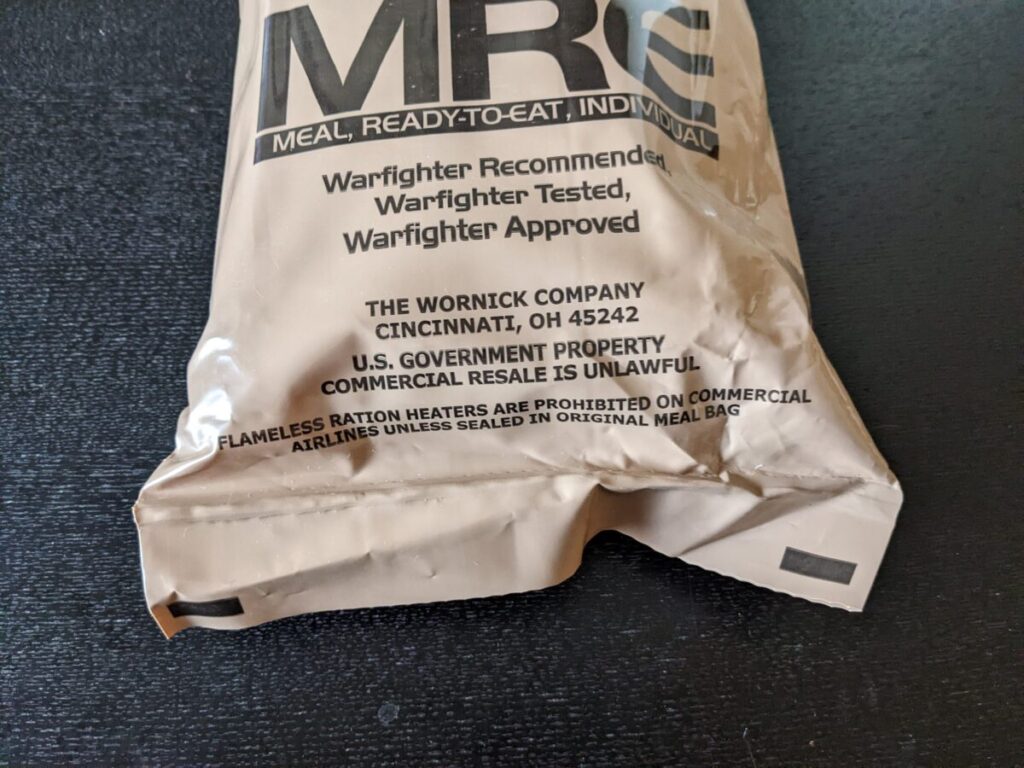 【写真のみ】2017年製米軍MREメニューNo.23「CHICKEN PESTO PASTA」 - MRE.JP