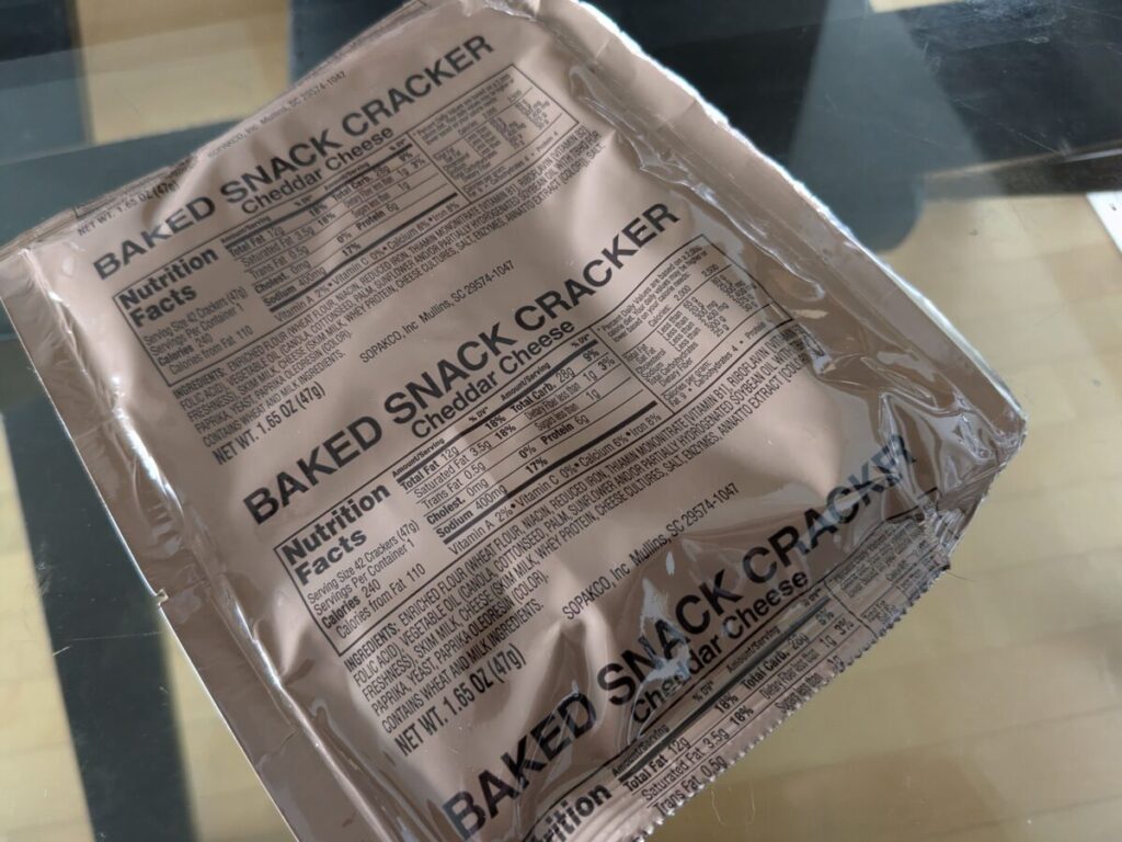 【写真のみ】2019年製米軍MREメニューNo.21「TUNA, CHUNK, LIGHT, WATER PACKED, LEMON ...