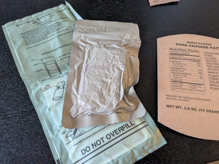 【写真のみ】2019年製米軍MREメニューNo.17「Pork Sausage Patty, Maple Flavored」 - MRE.JP